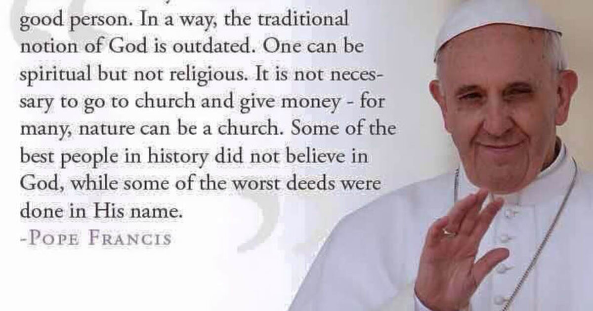 It is Diabolic to induce & promote panic | From Rome