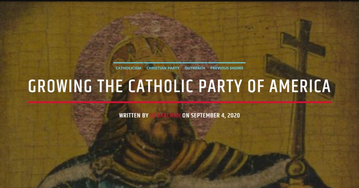 Organizing a Catholic Political Revolution in the USA | From Rome
