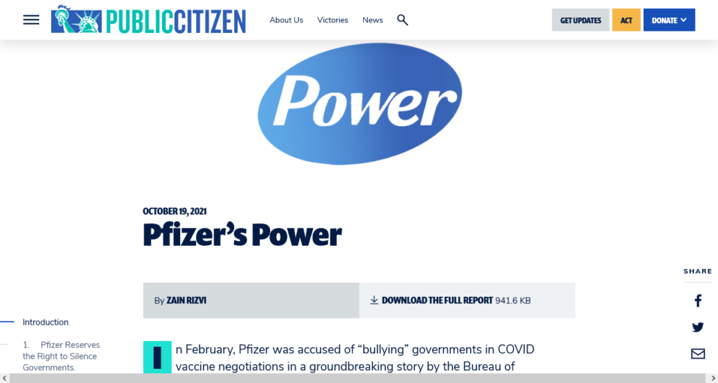Pfizer is running an international racket, and here is the proof | From ...