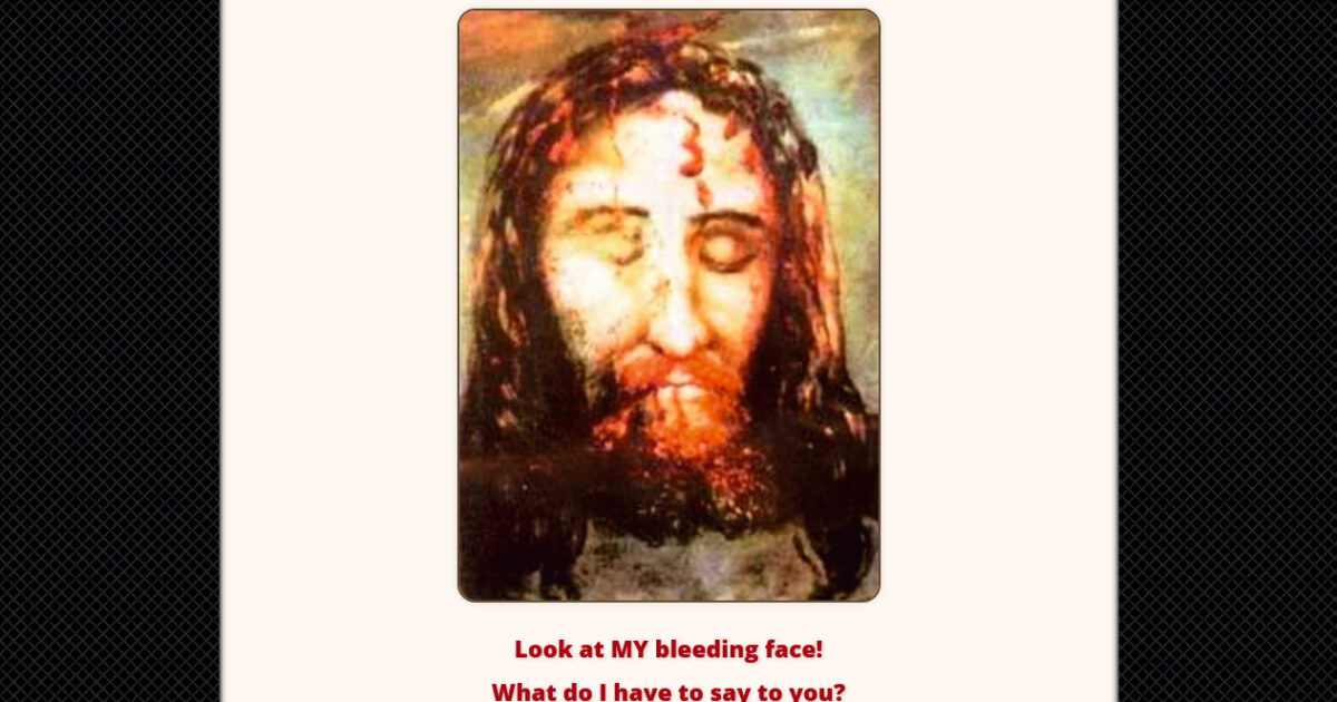 In 1995, the Face of Christ bled in Benin | From Rome