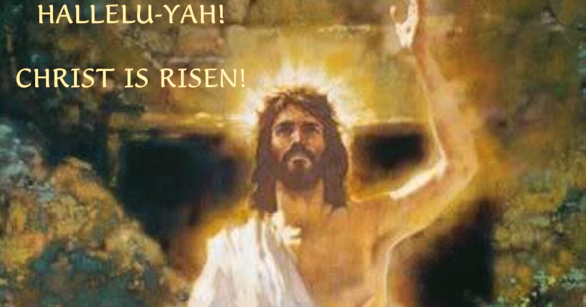Christ is Risen! Alleluja! — He is risen indeed! Alleluja! Alleluja ...