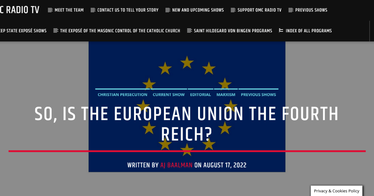 Is the European Union the long desired Fourth Reich? | From Rome