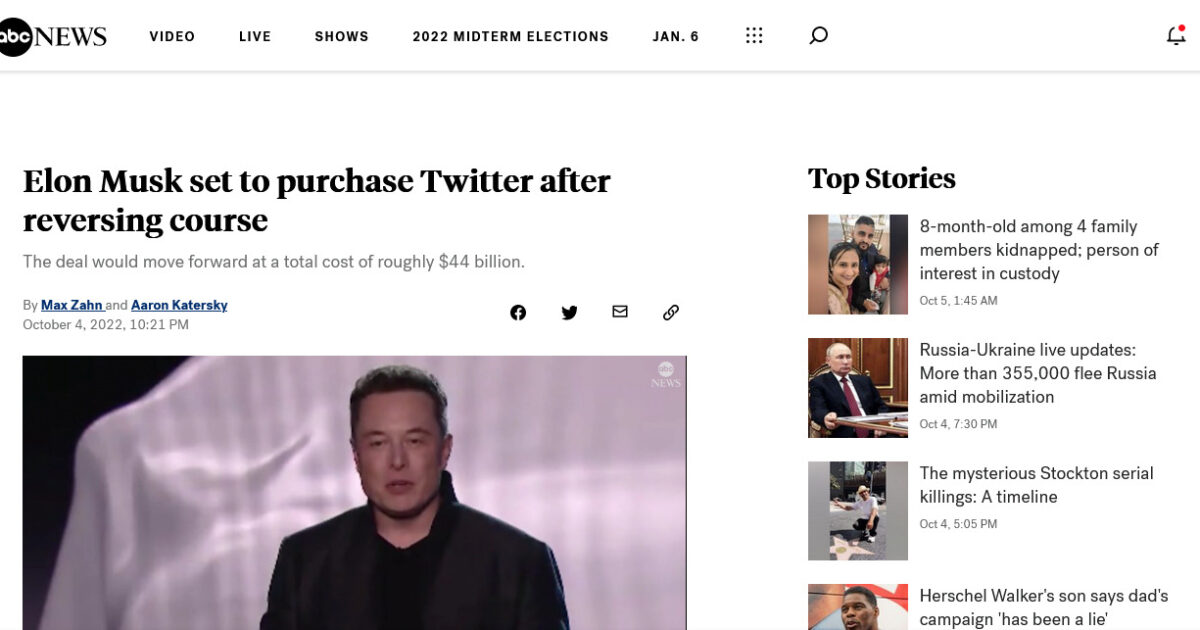 Transhumanist, Elon Musk, to purchase Twitter | From Rome