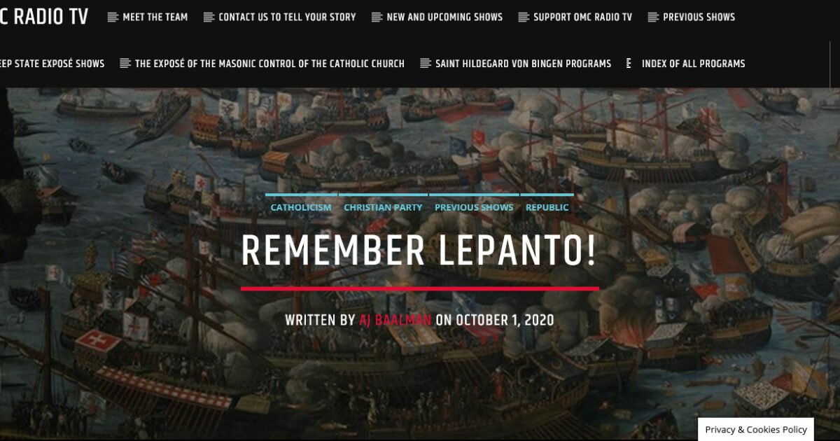 The Battle of Lepanto — A Moment of Christian Heroism for the ages ...