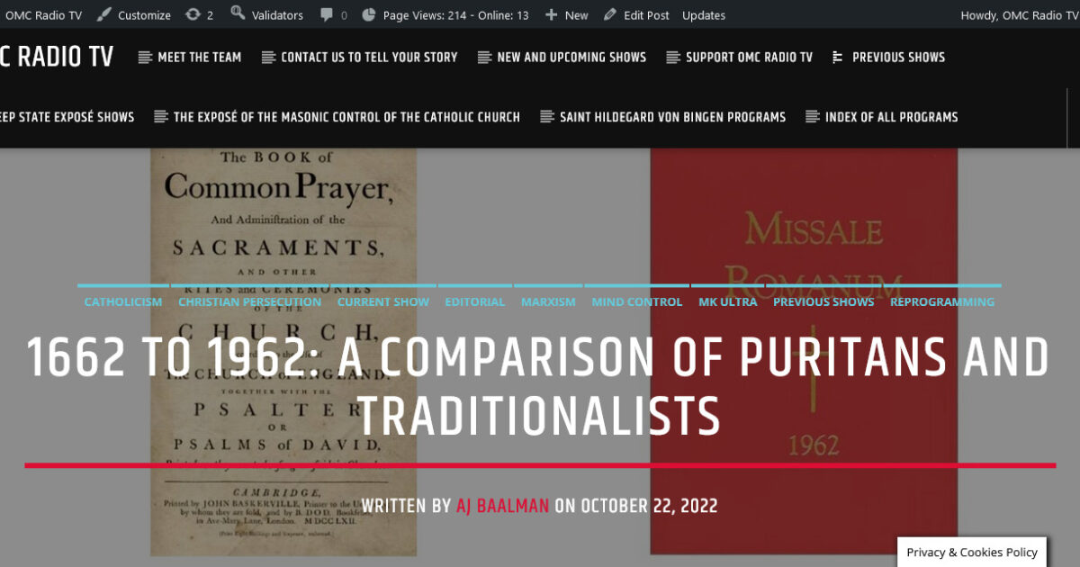 Puritans, Jansenists and the SSPX: In what ways are they similar and ...