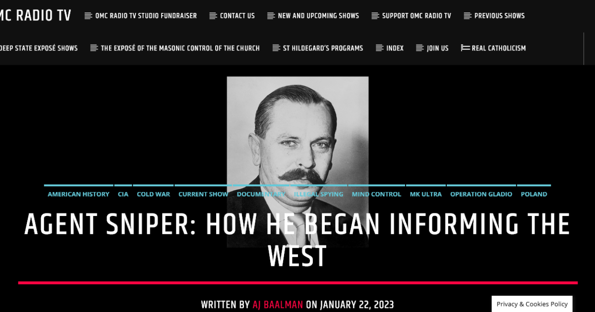 OMC Radio TV: How “Sniper” the Triple Agent began working for the West ...