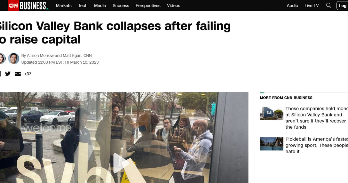 USA: SVB, 24th largest bank, fails after massive Run on deposits | From ...