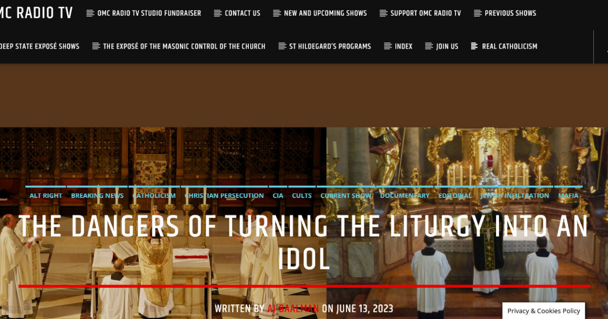 The Dangers of turning the Liturgy into an Idol | From Rome