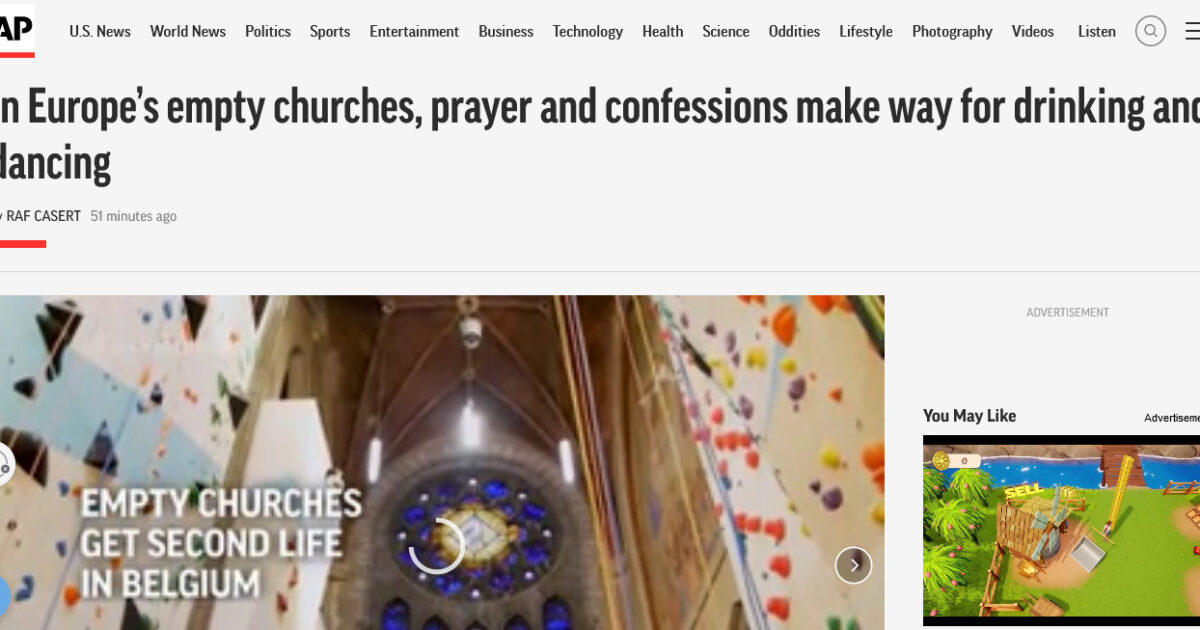 In Belgium they are inciting Apocalyptic Wrath of God by drinking and ...