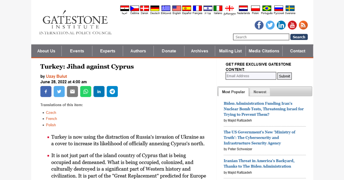 CYPRUS: Turkey making moves for full annexation of Northern Cyprus ...