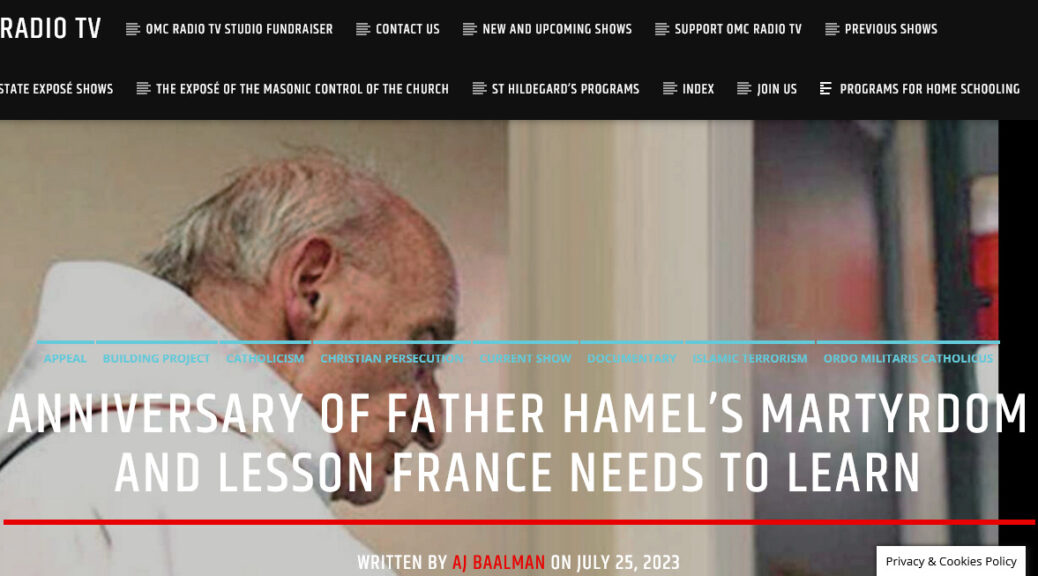 7th Anniversary of the Martyrdom of Fr. Jacques Hamel, and what it ...