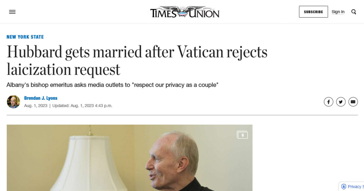 USA: Catholic Bishop notorious for destroying Albany Diocese, gets ...