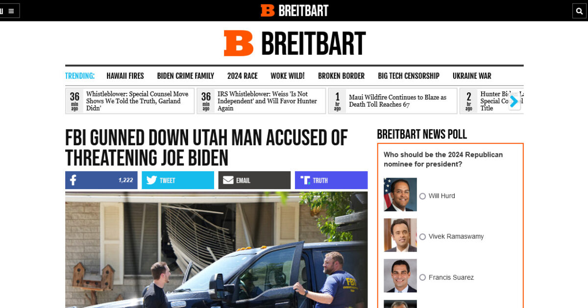 USA: FBI gun down Biden critic in cold blood, for racy social media ...