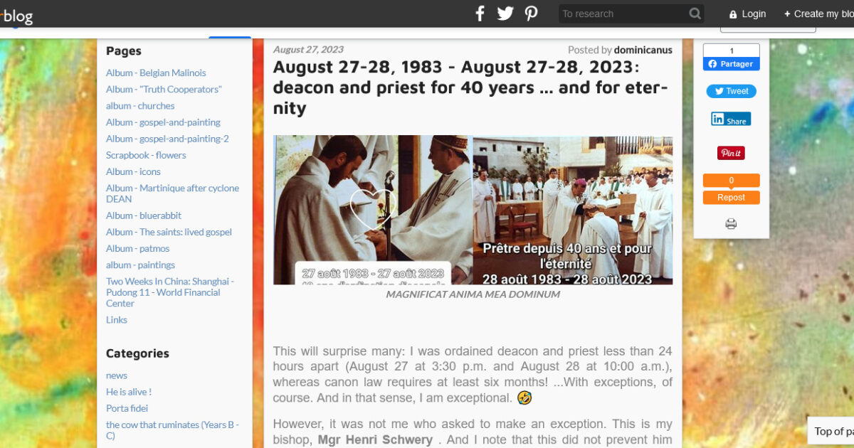 Father Walter Covens celebrates his 40th Anniversary of the Priesthood ...