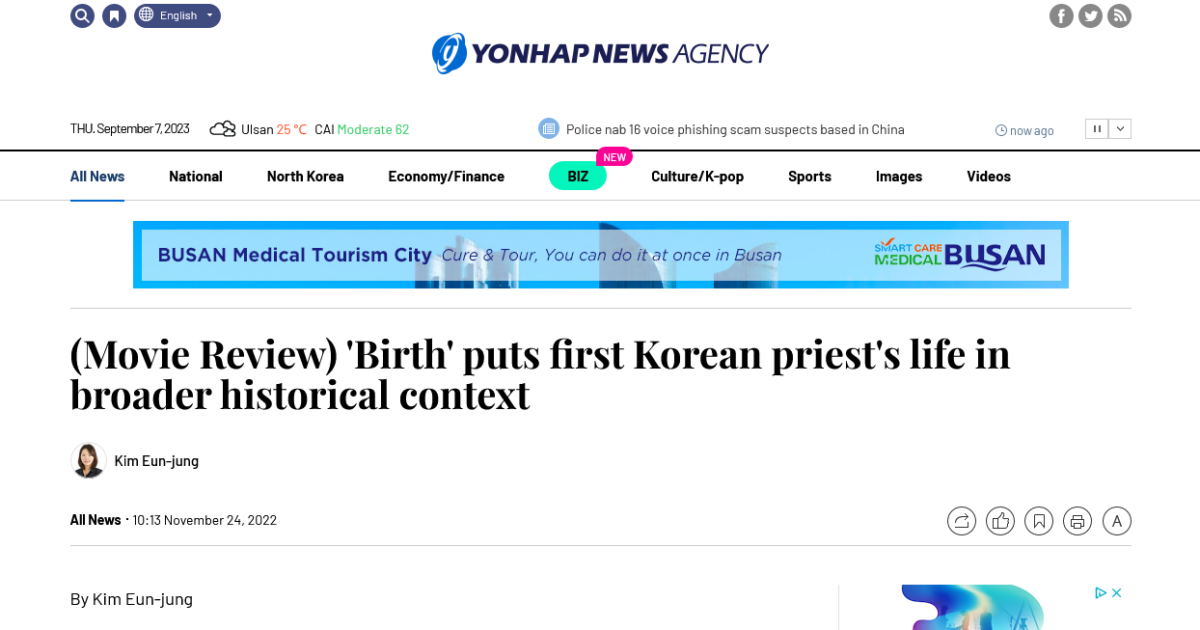 VATICAN / KOREA: Statue of First Korean Priest to be unveiled at St ...