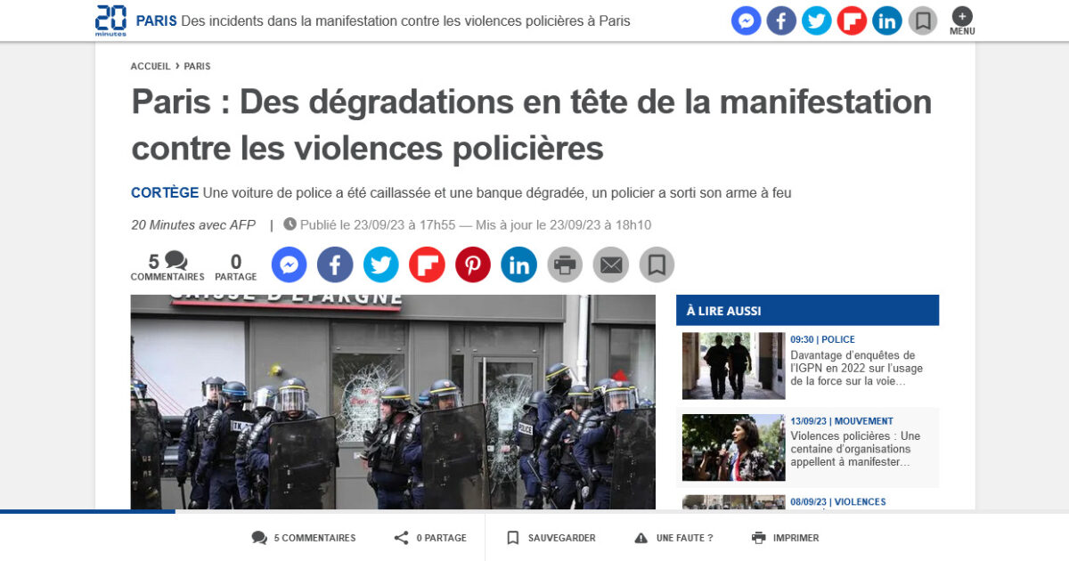 FRANCE swamped by Protests against Police injustice | From Rome