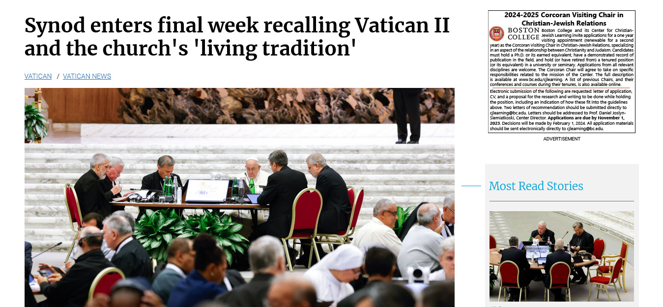 “Synod” is applying a Cultural Marxist re-write to the Catholic Faith ...