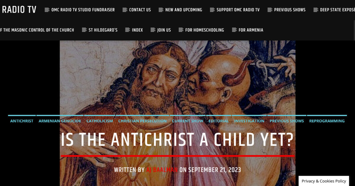 Br. Bugnolo and AJ Baalman discuss whether the Antichrist has already ...