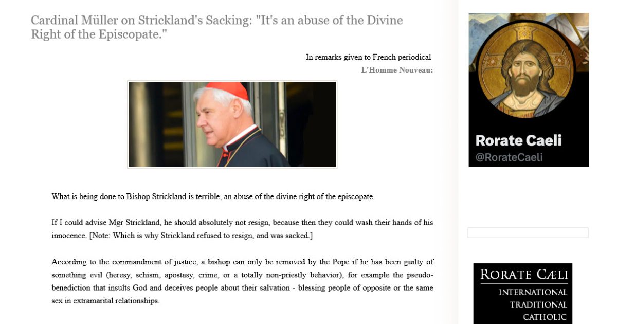 It’s now Open Civil War in the Catholic Church | From Rome