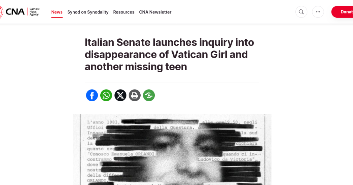 Italian Senate Votes to fund new Investigation into disappearance of ...
