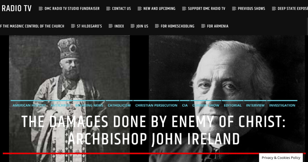 USA: How Archbishop Ireland drove thousands of Catholics out of the ...