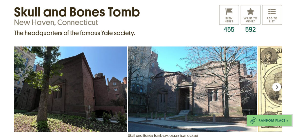 USA: One of the Gates of Hell — The Skull and Bones Tomb, Yale ...
