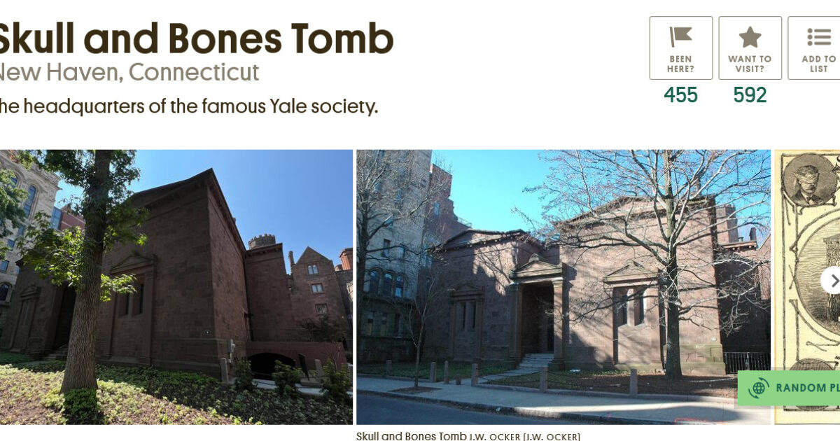 USA: One of the Gates of Hell — The Skull and Bones Tomb, Yale ...