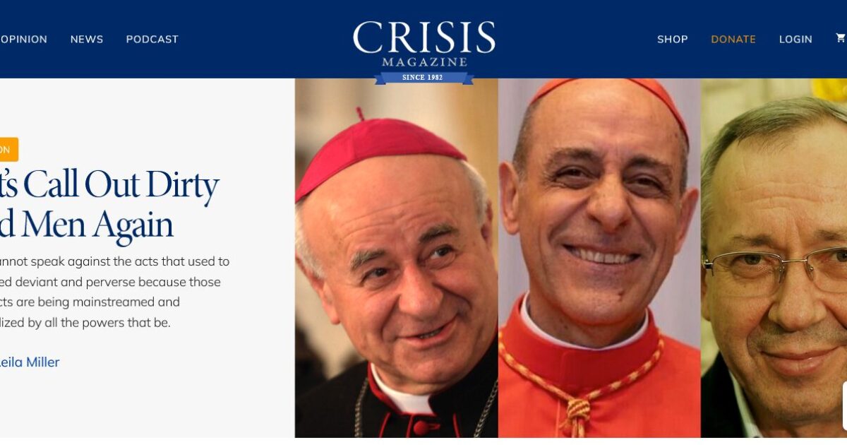 If you have any self respect as a Catholic, you will demand Dirty Old ...