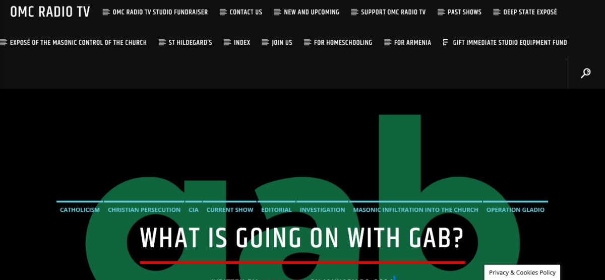 What is up with GAB? | From Rome