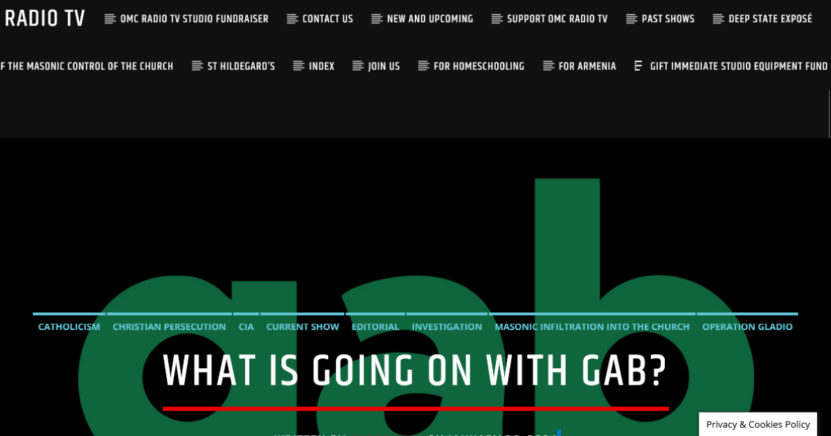 What is up with GAB? | From Rome