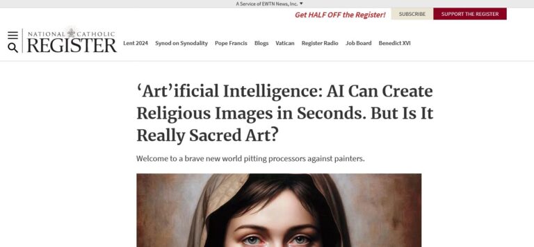 A.I. Creating new Religious Art for the One World Religion — Can you ...
