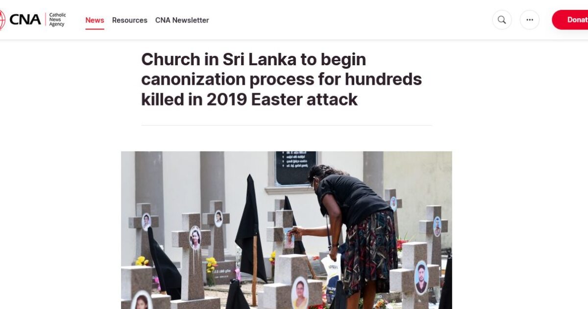 May the 216 Catholic Martyrs of the Easter Attack in Sri Lanka, 2019 ...