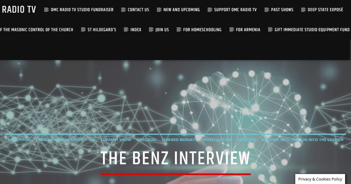 The Benz Interview, and its implications for Free Speech & Christian ...