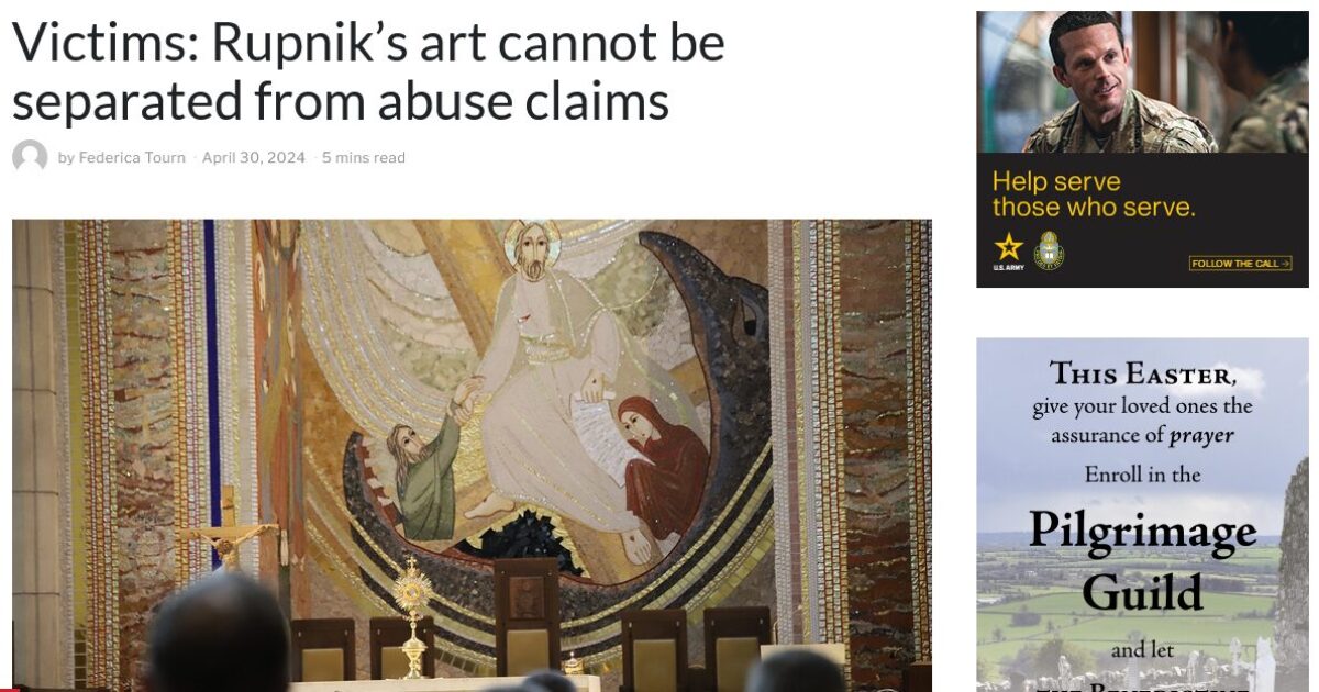 ROME: Pope Francis continues to push Rupnik art with a sick religious ...