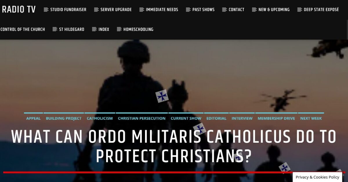 Discerning a Vocation to the Catholic Military Order: Ordo Militaris ...