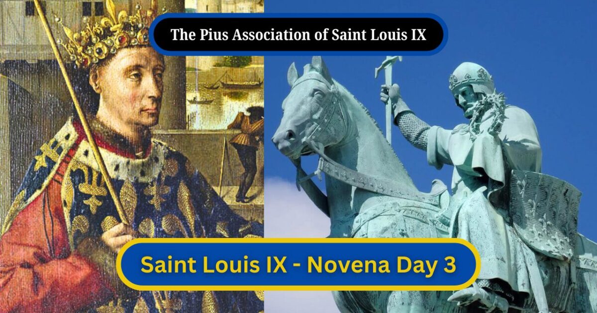 Day 3 of the Novena to Saint Louis IX, the Crusader King (video) | From ...