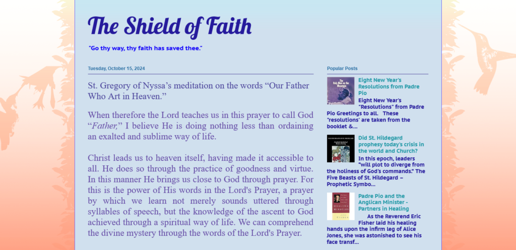 St. Gregory of Nyssa: The “Our Father” teaches the way to Heaven, while ...