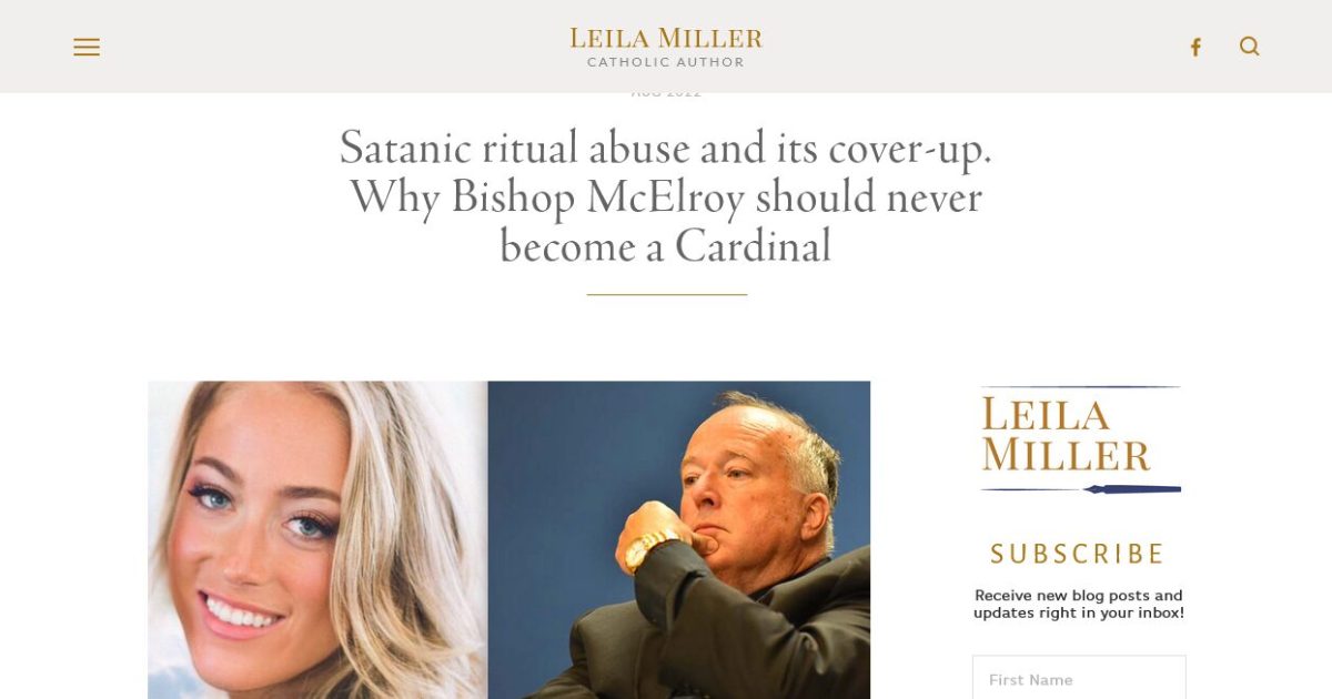 USA: Washington gets as Archbishop a man who covers up Satanic Ritual ...