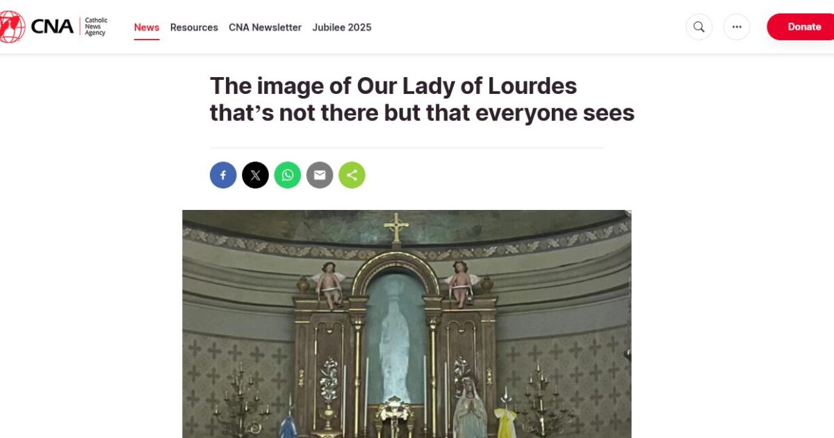 ARGENTINA: The Perpetual Miracle of Our Lady of Lourdes, in Alta Gracia ...