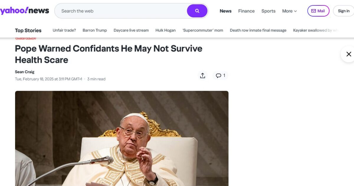 Pope Francis says he might not survive this last health crisis | From Rome