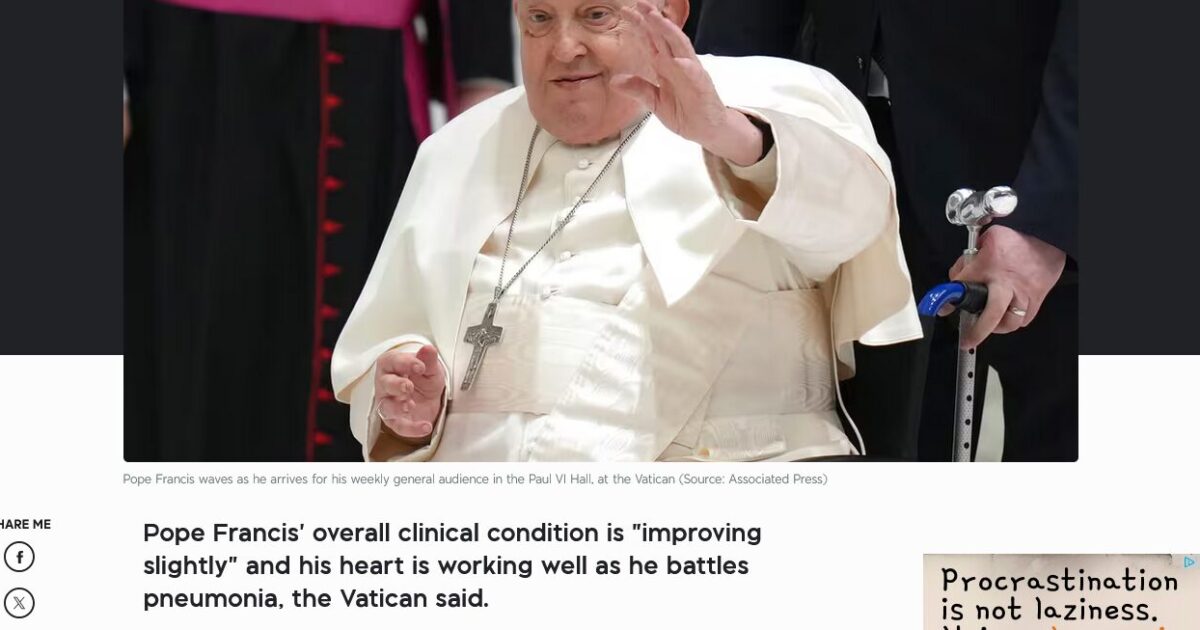 Something seems to be awry with Pope Francis’ heart & treatment | From Rome