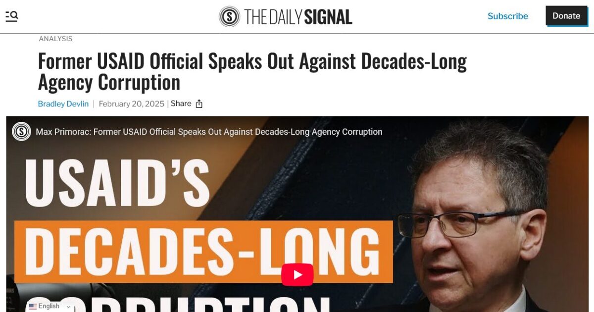 A Short, Highly Edited, History of how the Left co-opted USAID | From Rome