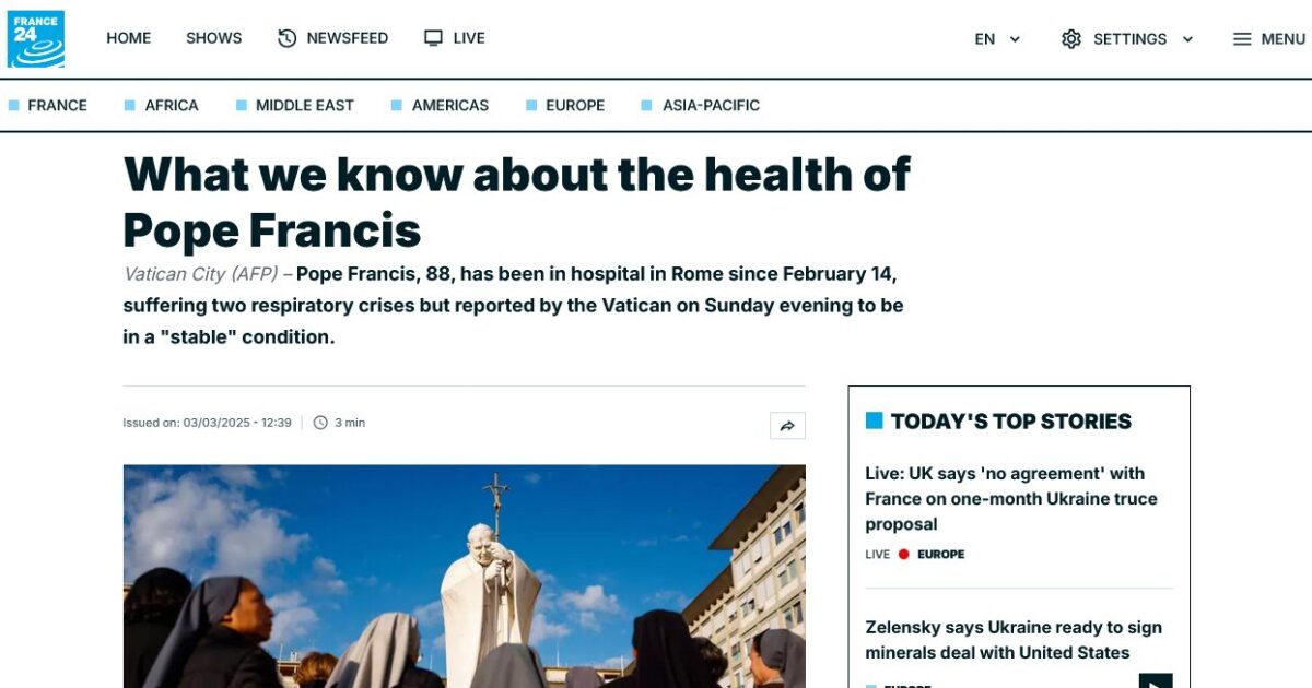 What we don’t know about the health condition of Pope Francis | From Rome