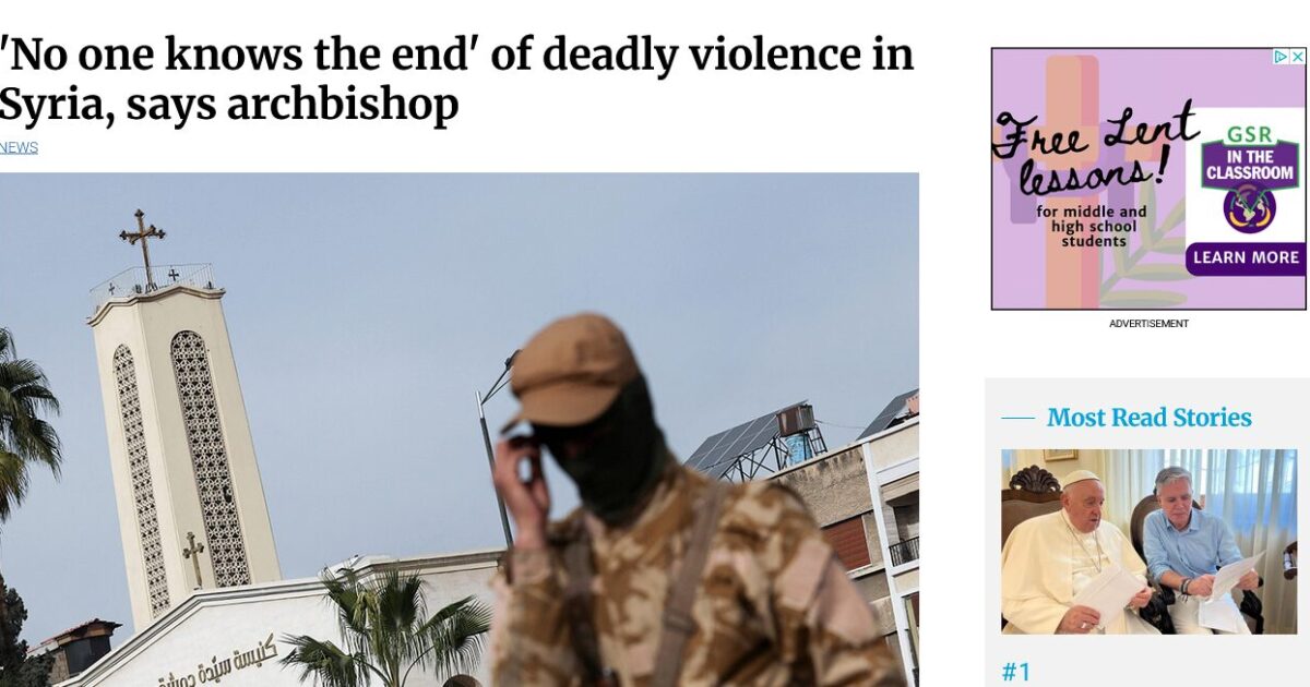 SYRIA: 80 Christians killed in 30 Massacres says Archbishop Chbair ...