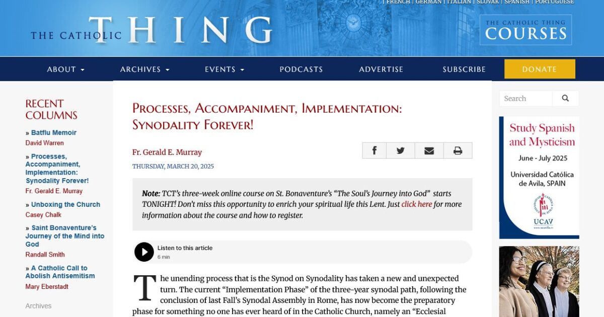 Fr. Gerald Murray: Cardinal Grech wants to make the Church Protestant ...