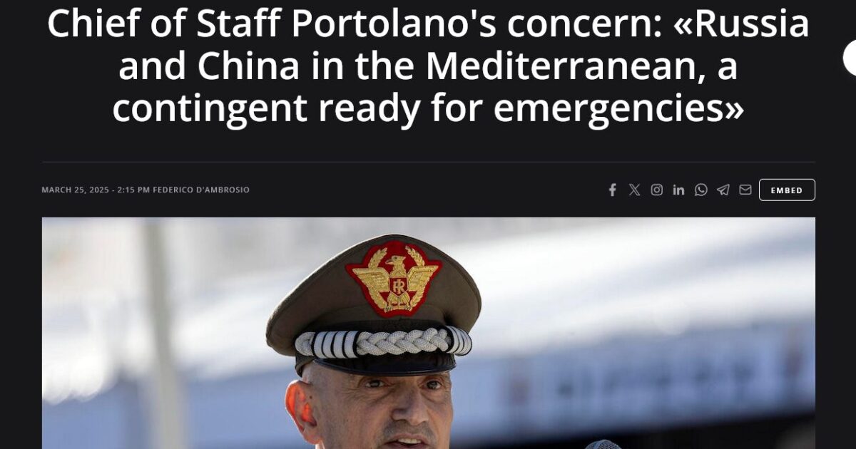 ITALY readies Mechanized Unit for Rapid Deployment in Mediterranean ...