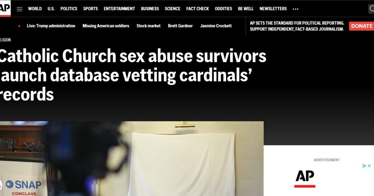 SNAP publishes Cardinal Ratings on Sex Abuse, prior to next Conclave | From Rome