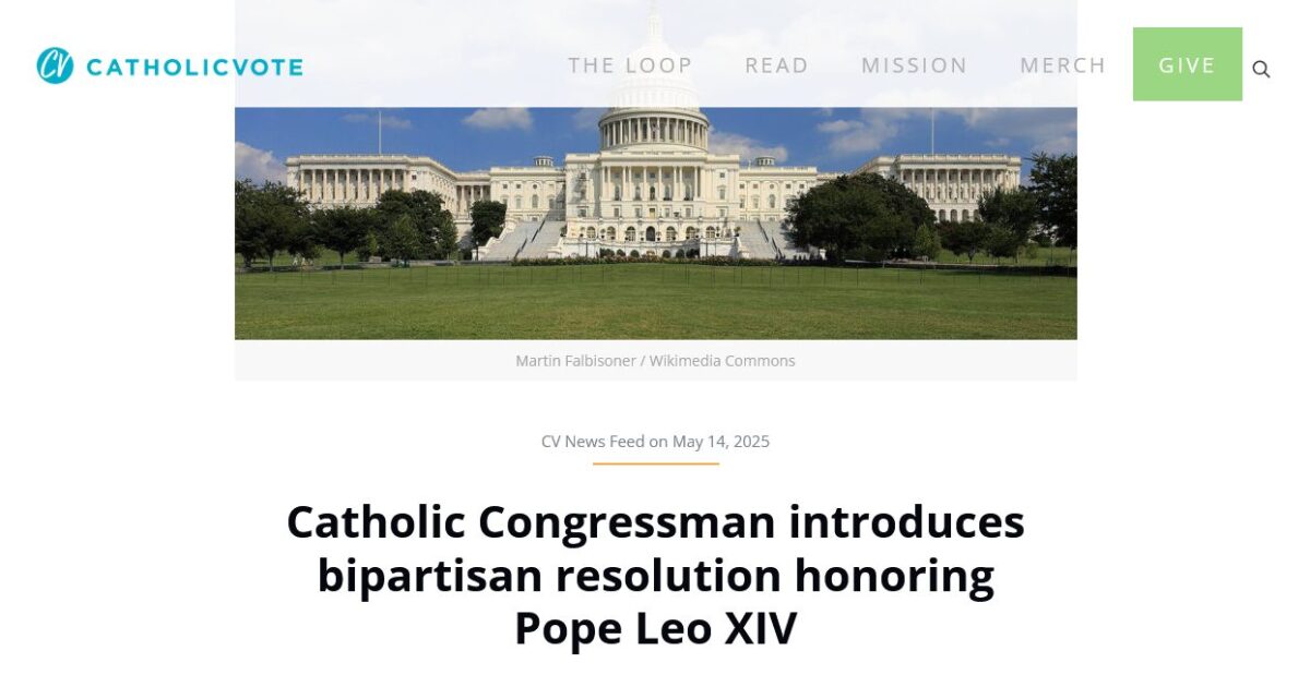 Hilary Clinton Group Representatives praise Leo XIV’s ascension to ...