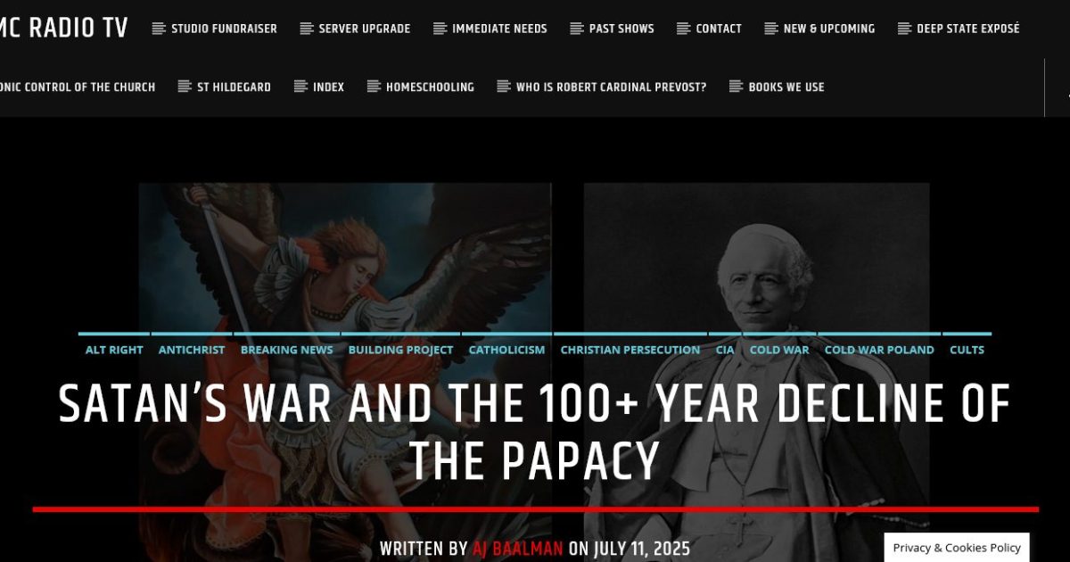 A Short History of the 140+ Year Masonic War against the Catholic ...