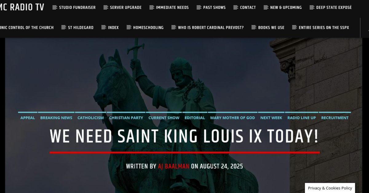 Today is the Solemnity of Saint Louis IX, the Crusader King | From Rome
